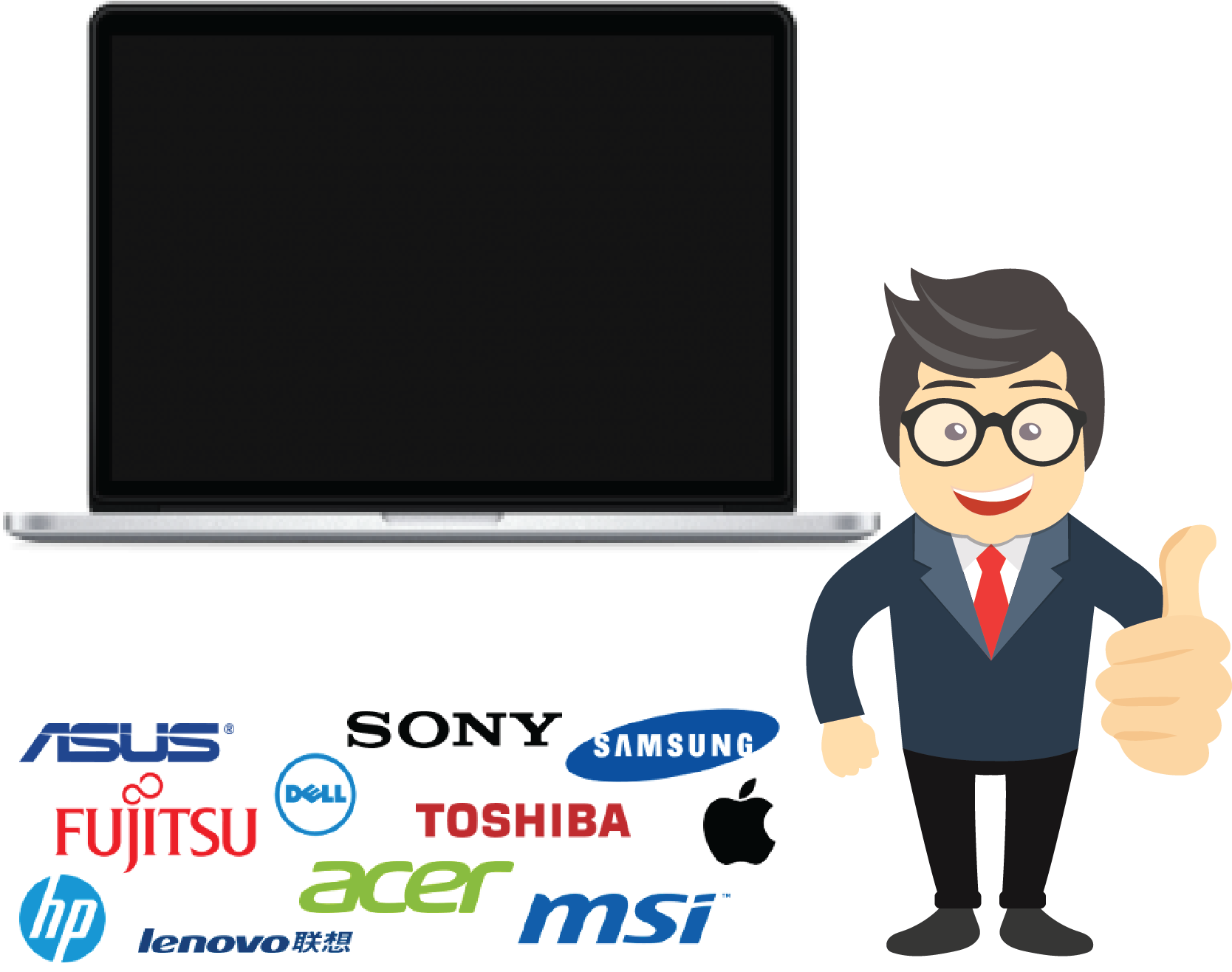 Download Why Choose Us - Laptop Brands PNG Image with No Background ...