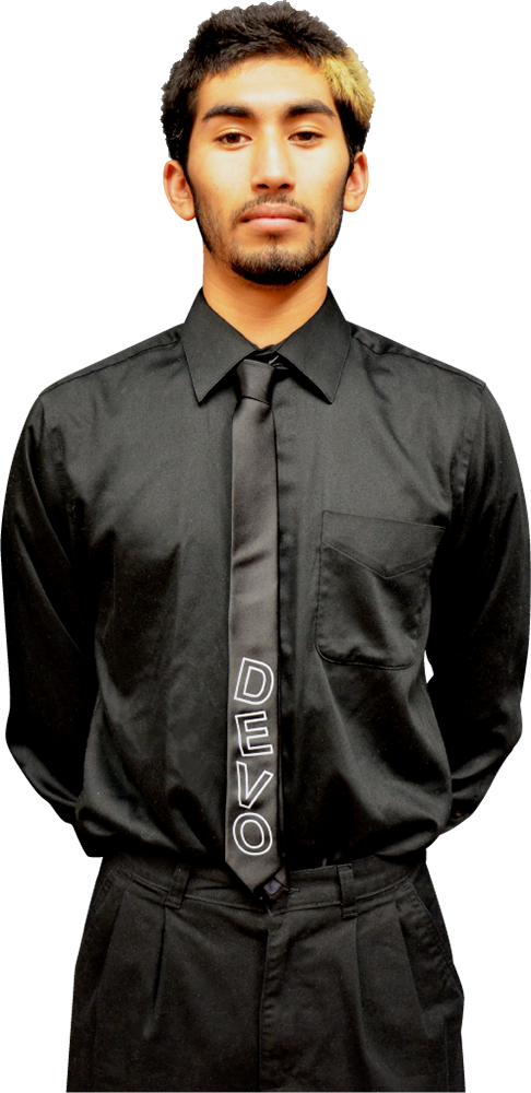 Download Devo Logo Black Tie - Leather Jacket PNG Image with No ...