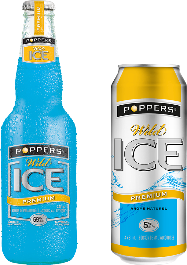 Download Poppers Wild Ice - Beer Bottle PNG Image with No Background ...