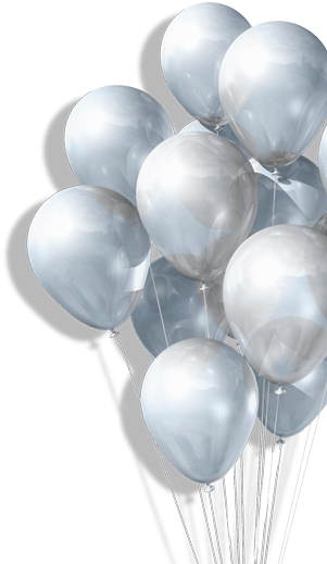 Silver Balloons Png - Silver Birthday Balloons Png - Free Transparent ...