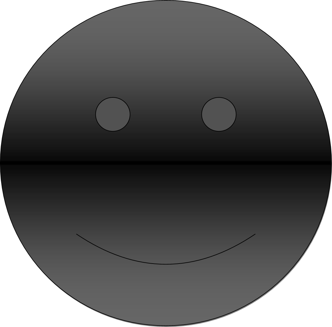 Download Black Gradient Smiley Face - Umbrella Stand PNG Image with No ...