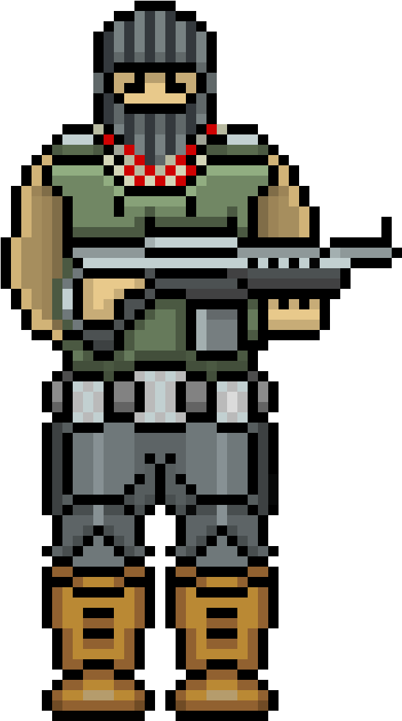 Mafia Hitman - Pixel Art - Free Transparent PNG Download - PNGkey