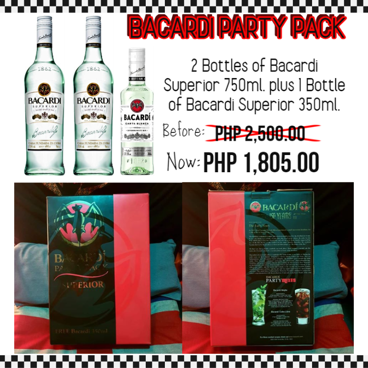 Download Bacardi Party Pack - Bacardi Superior PNG Image with No ...