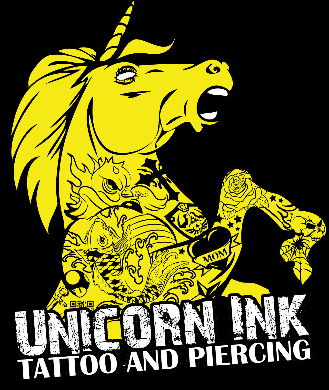 Download Unicorn Ink Tattoo And Piercing - Runmageddon PNG Image with ...