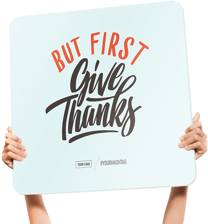 Download Fun Seasonal Church Welcome Sign But First Give Thanks ...