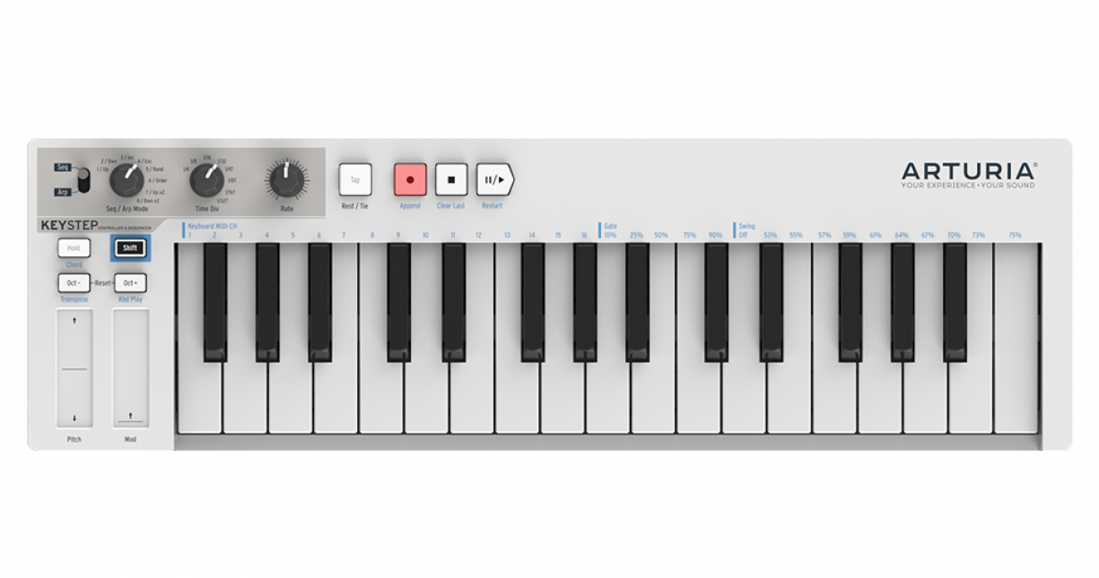 Download Arturia Keystep Portable Controller/sequencer Keyboard PNG Image with No Background ...