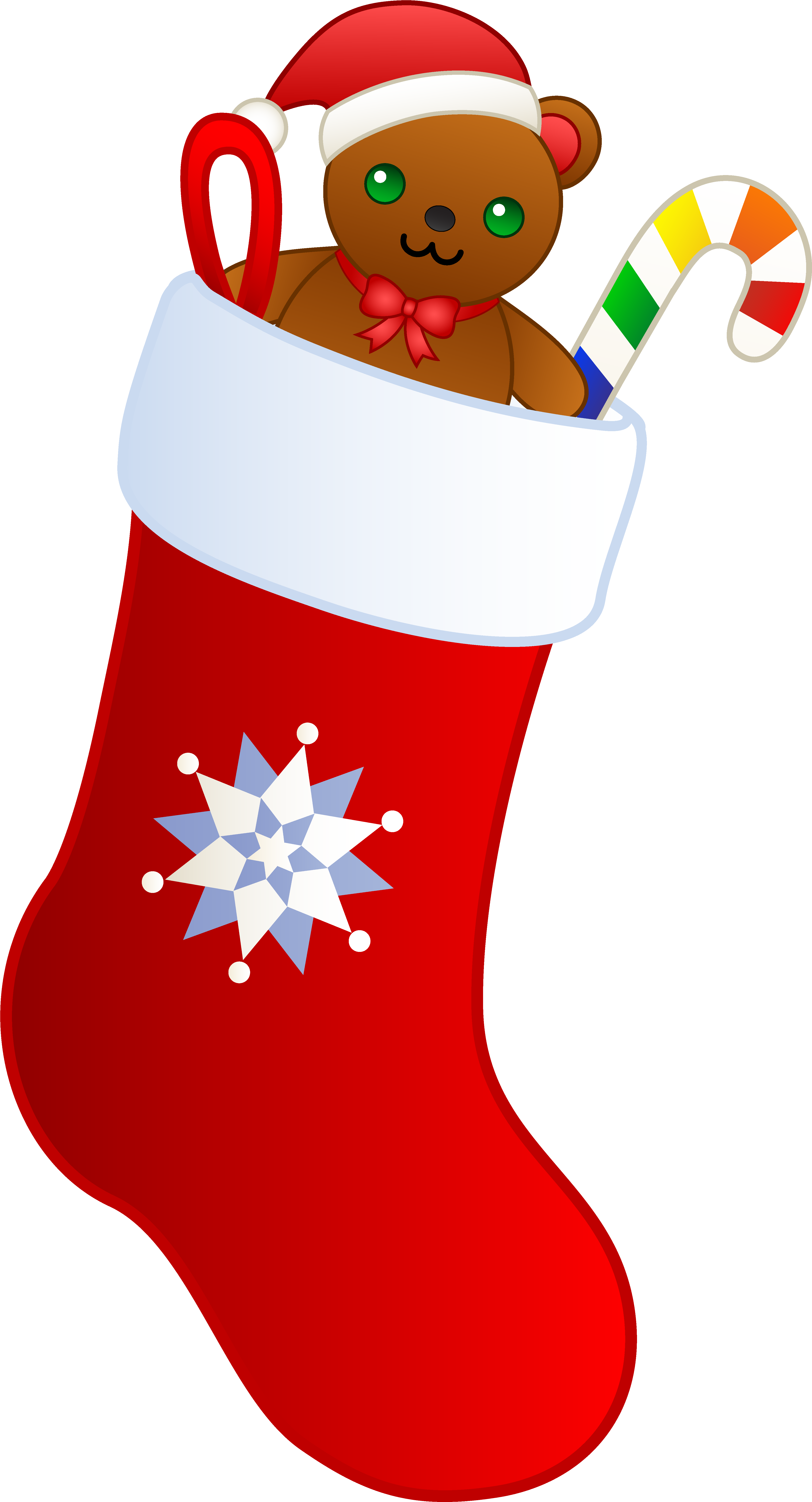 Download Christmas Stocking With Teddy - Christmas Stocking Transparent ...