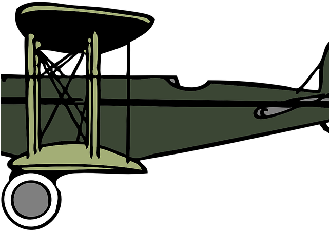 Download Aviation Clipart Biplane - Cartoon Plane Side View PNG Image ...