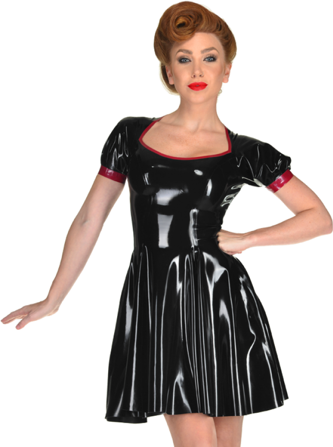 Download This Simple Puff Sleeved Skater Dress Has A Flattering ...