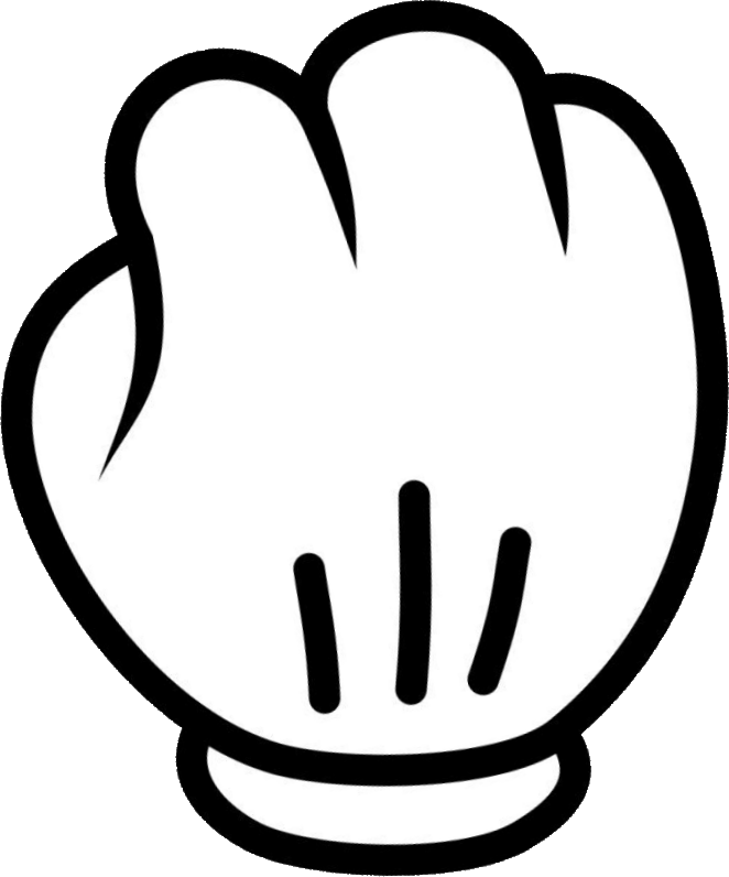 Download Rock Paper Scissors - Mickey Mouse Hand Drawing PNG Image with ...