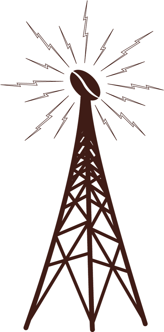 Download Shortwave Coffee Logo Graphic - Tower PNG Image with No ...