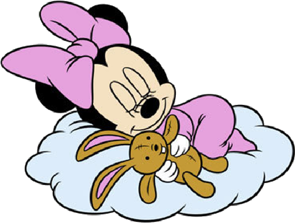 Download Baby Minnie Mouse Sleeping PNG Image with No Background ...
