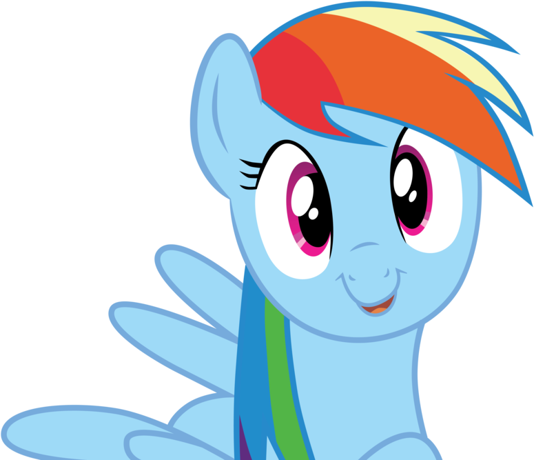 Download Rainbow Dash Cute Face Vector By Br-david - Rainbow Dash Cute ...