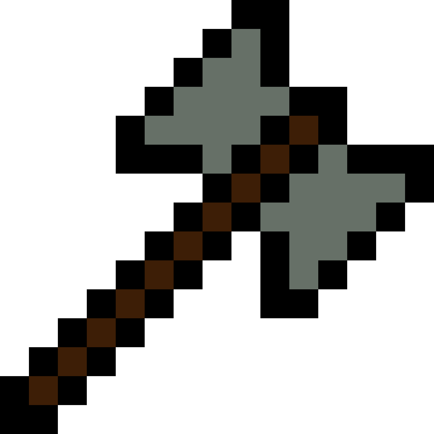 Download Ax - Axe Pixel Art PNG Image with No Background - PNGkey.com