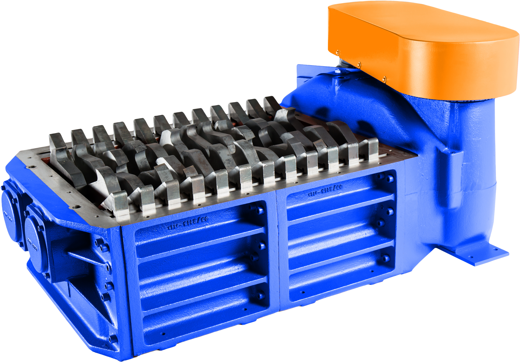 Small dual shaft shredder
