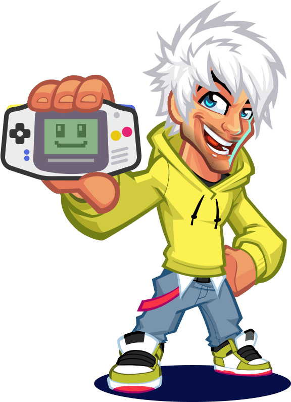 Download Retrosix Mascot Logo Gameboy Advance - Cartoon PNG Image with ...