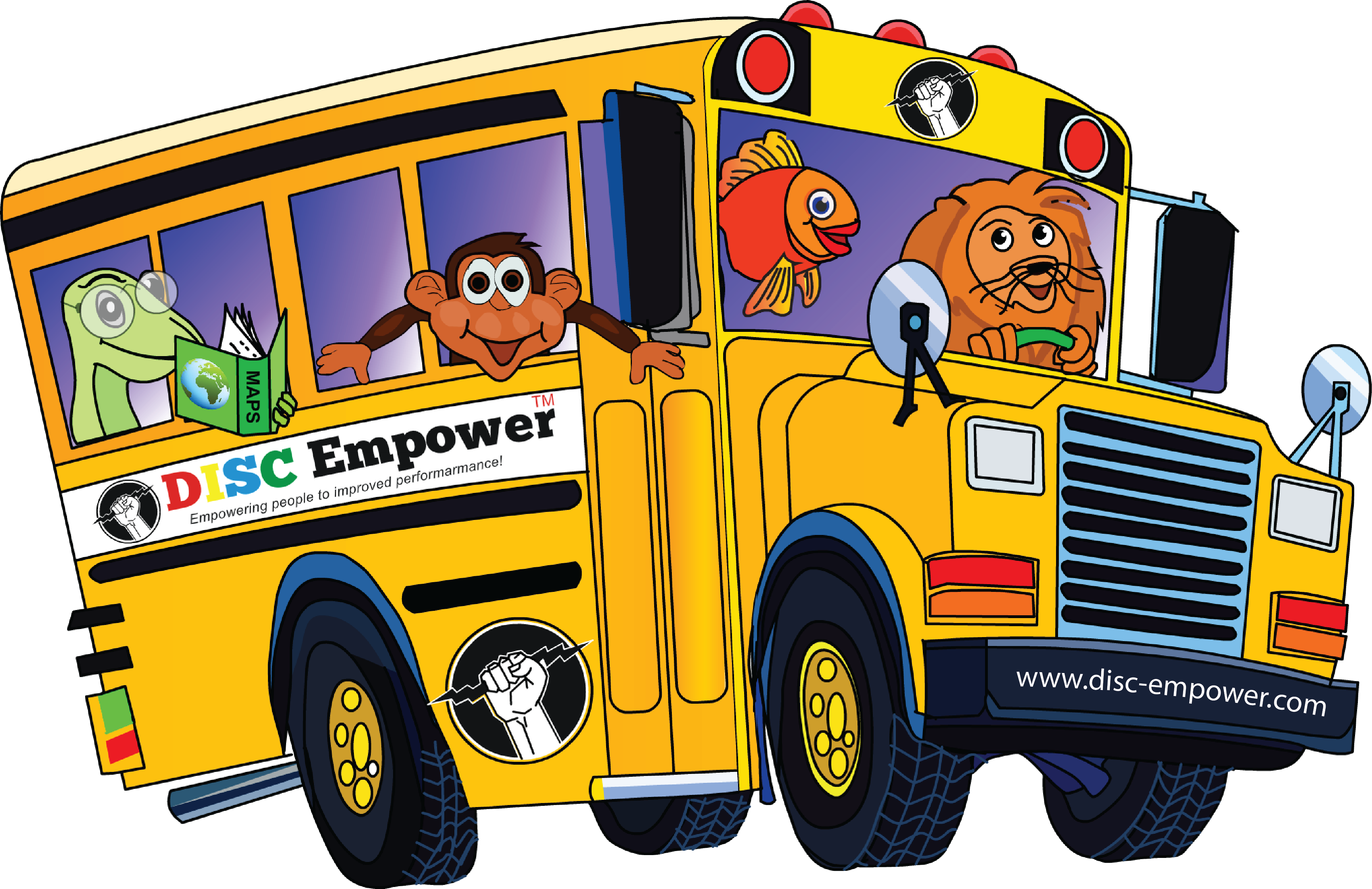 Download Bus - Disc Animals - Illustration PNG Image with No Background ...