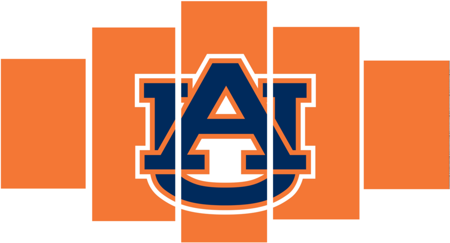 Hd Printed Auburn University Logo 5 Pieces Canvas - Led Zepplin Logo ...