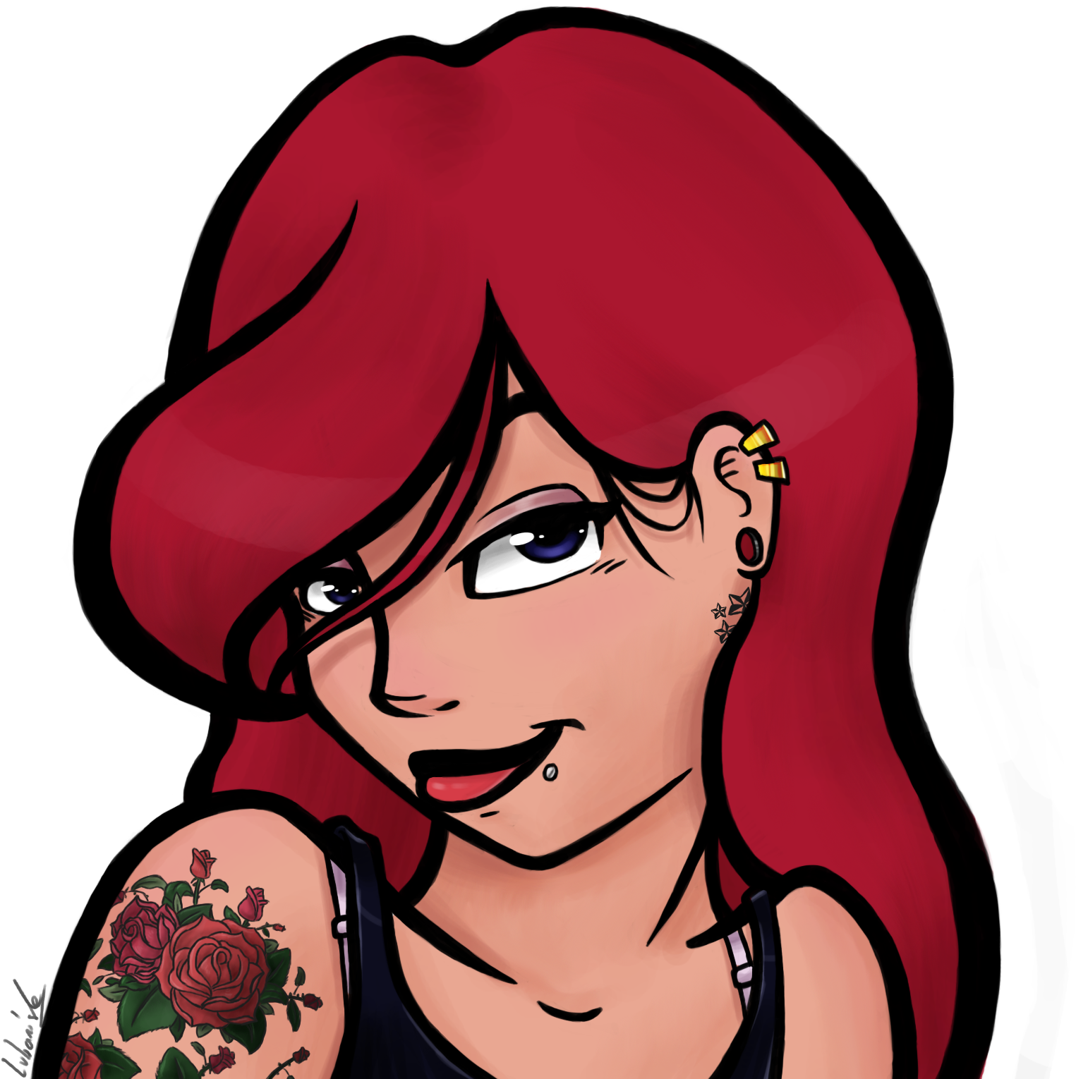 Author Comments - Transparent Girl Face Tattoo Png - Free Transparent ...