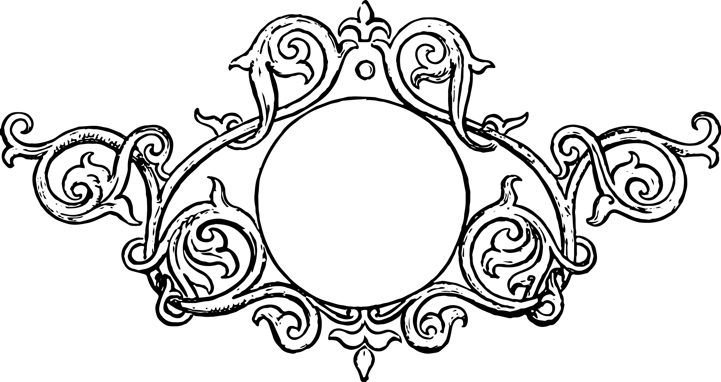 Download Free Stock Vector Ornate Vintage Frame With Clip Art - Vintage ...