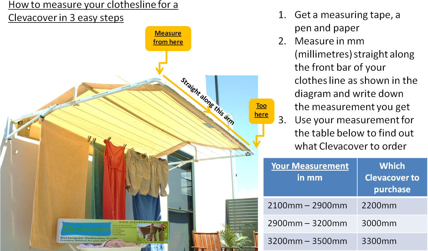 Download Rectangular Measuring Chart - Clothesline Cover Folding Frame ...