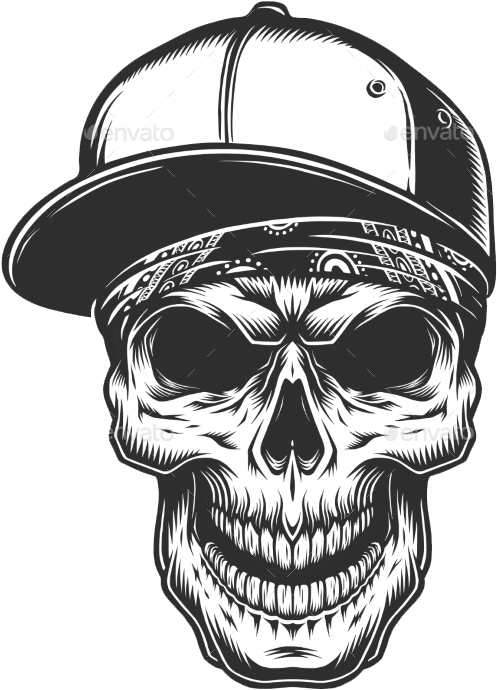 Download Collection Of Free Transparent Gangsta Download On - Skull ...