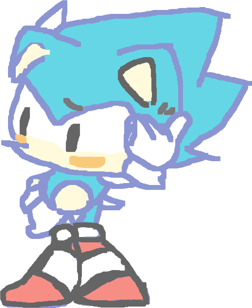 Download Sonic Chibi - Cartoon PNG Image with No Background - PNGkey.com