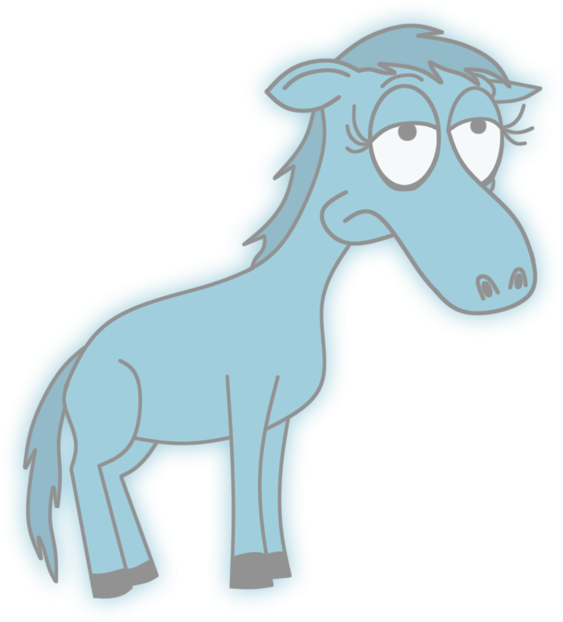 Download 'no, A Ghost Horse Should Always Have A Rider, She - Cartoon ...