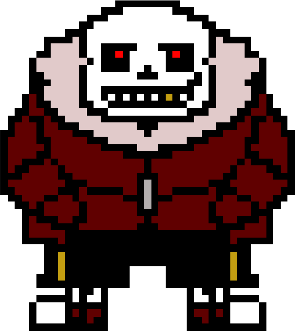 Download I Made An Underfell Sans Overworld Sprite - Fell Sans Pixel ...