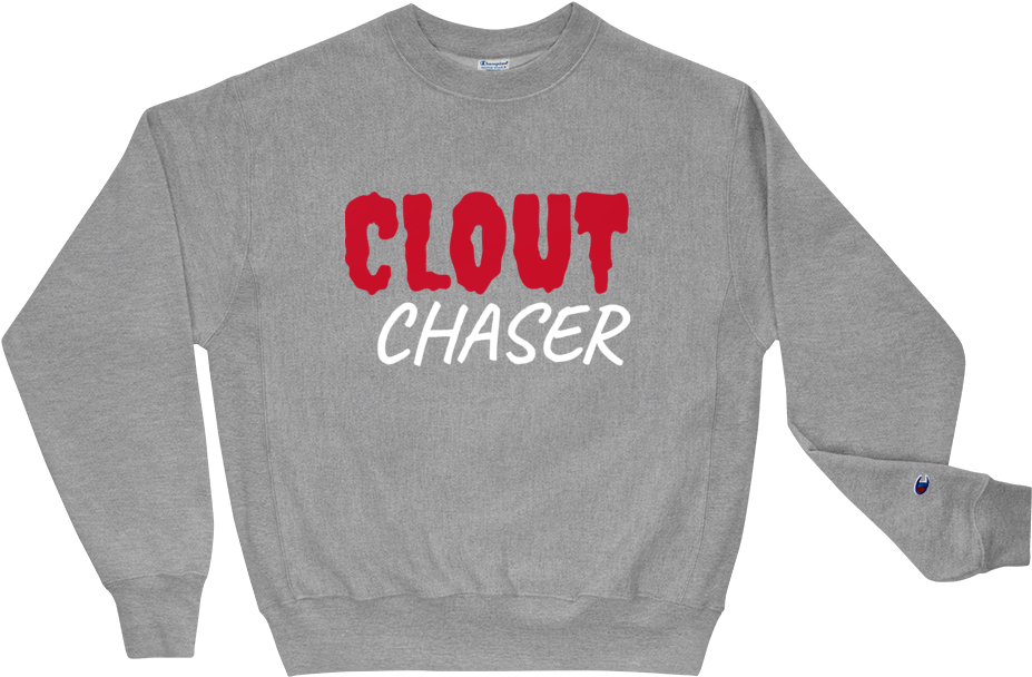 Download "clout Chaser" Goat X Champion Sweatshirt - Sweater PNG Image ...