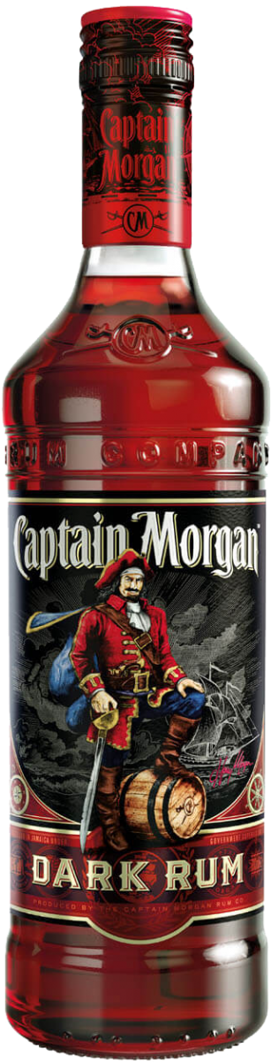 Download Captain Morgan Dark 40%, 0,7l - Капитан Морган Dark Rum PNG ...