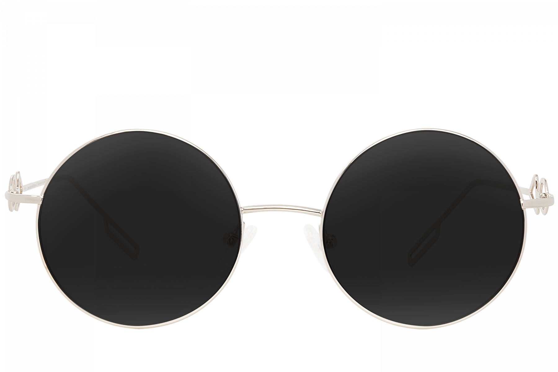 Coachella Black Front View - Round Black Glasses Png - Free Transparent ...