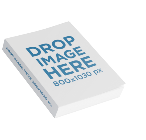 Download Paperback Angled Book Template Floating On A Transparent - Box ...