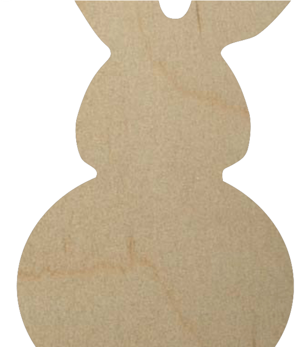 Download Unfinished Wooden Bunny Cutout Unfinished Wood Bunny - Plywood ...