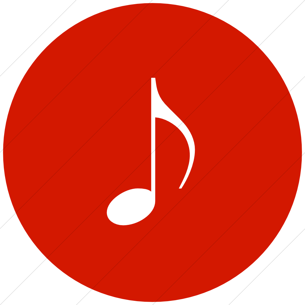 White Music Note Icon - Circle - Free Transparent PNG Download - PNGkey