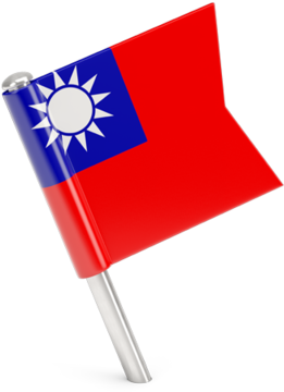 Taiwan Flag Pin Png - Free Transparent PNG Download - PNGkey