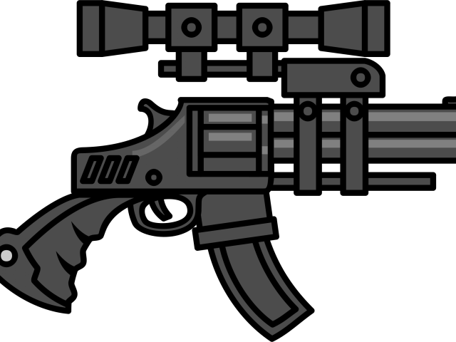 Gun Clipart Vector - Big Machine Gun Cartoon - Free Transparent PNG ...