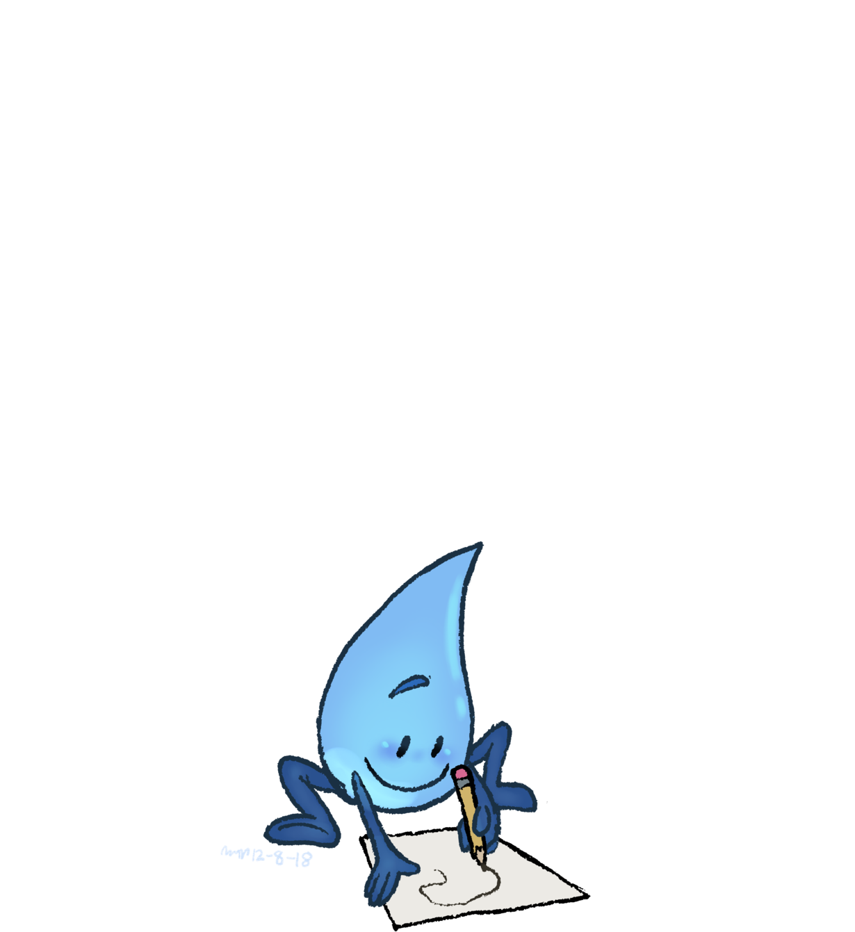 Download Transparent Scribble Transparent Background - Bfb Teardrop And ...