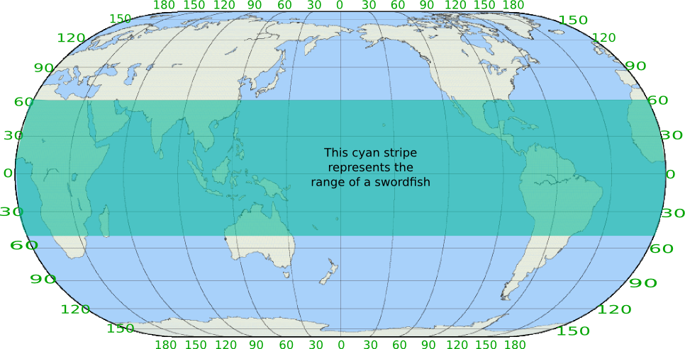 Download Swordfish Habitat - Atlas PNG Image with No Background ...