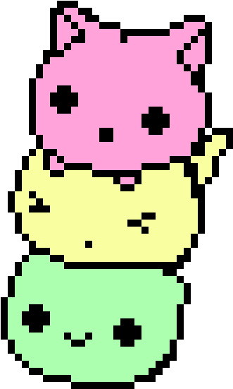 Blob - Pixel Art Kawaii Chat - Free Transparent PNG Download - PNGkey