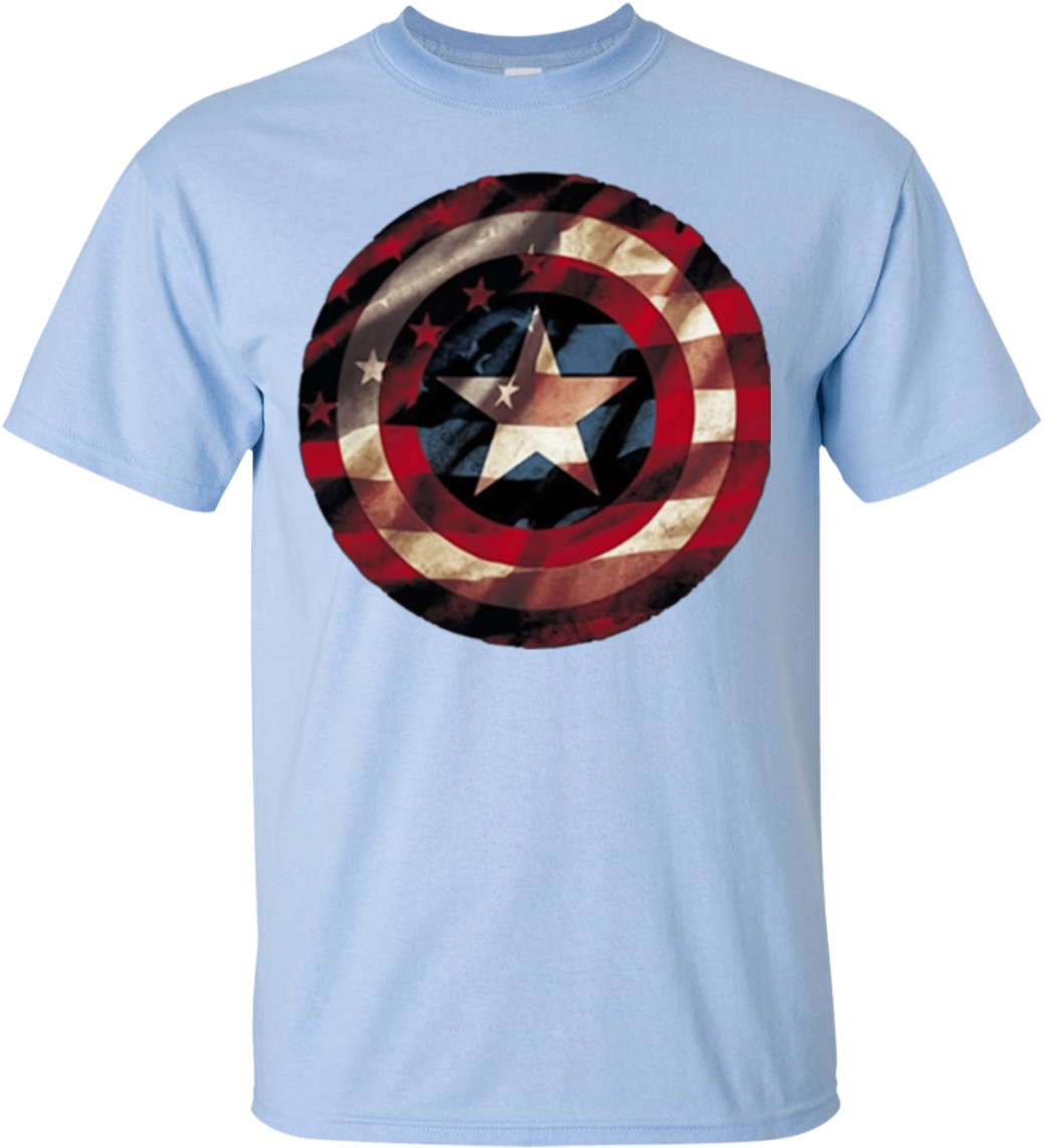 Download Marvel Captain America Avengers Shield Flag Shirt - T-shirt ...