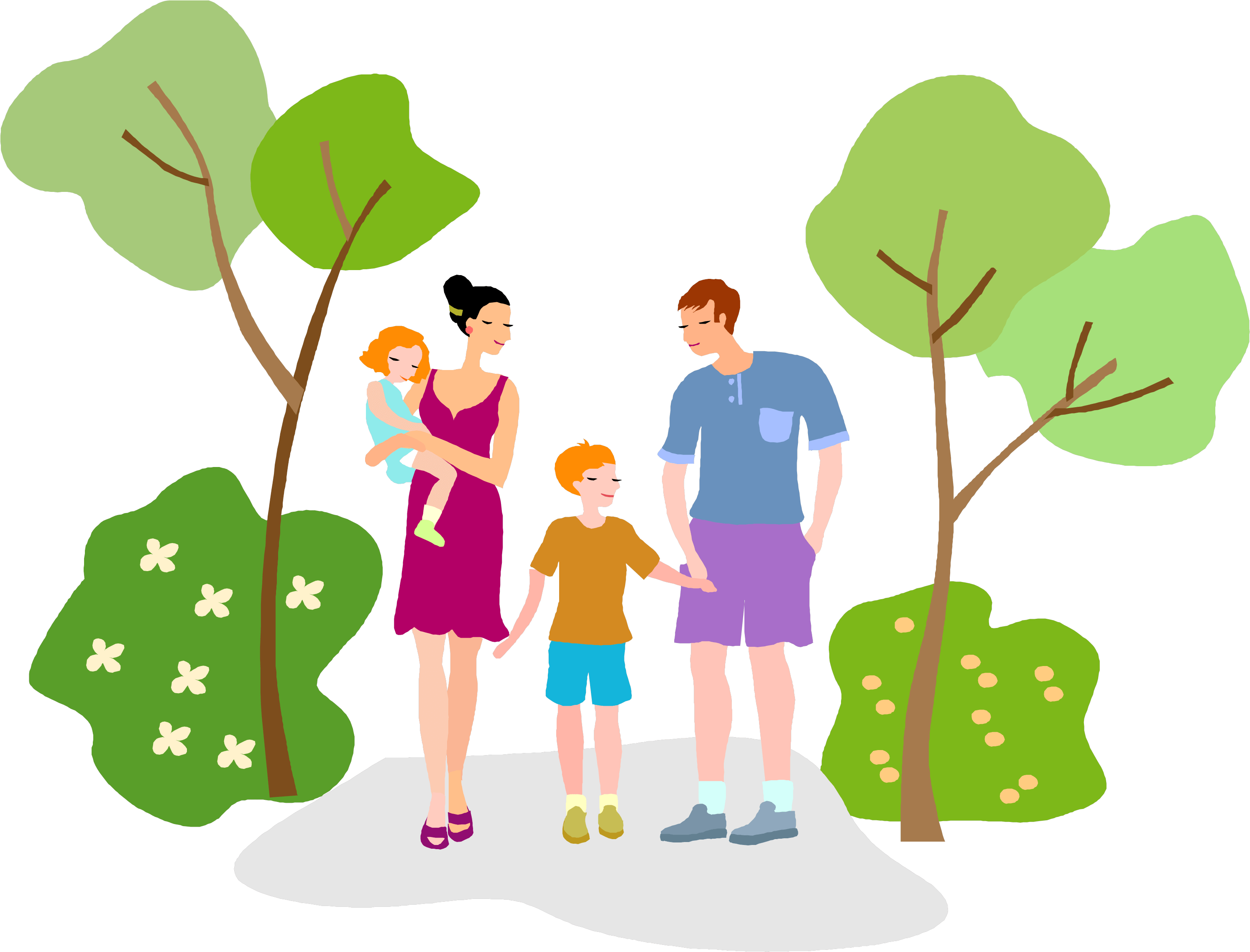 Download Hiking Clipart Nature Walk - Walking Family Clipart PNG Image ...