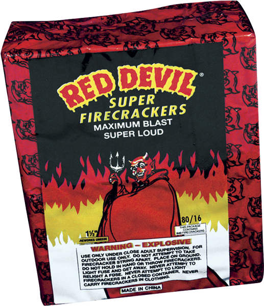 Download 80/16 Red Devil Firecrackers - Red Devil Fireworks PNG Image ...