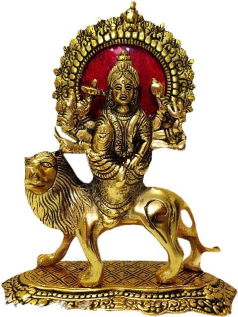 Download Gold Plated Durga - Statue PNG Image with No Background ...
