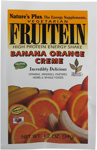 Download Natures Plus Fruitein Banana Orange Creme Packet 1 - Tangerine ...
