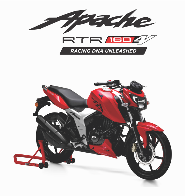 Download Tvs Apache Rtr160-4v - Tvs Apache Rtr 160 4v PNG Image with No ...