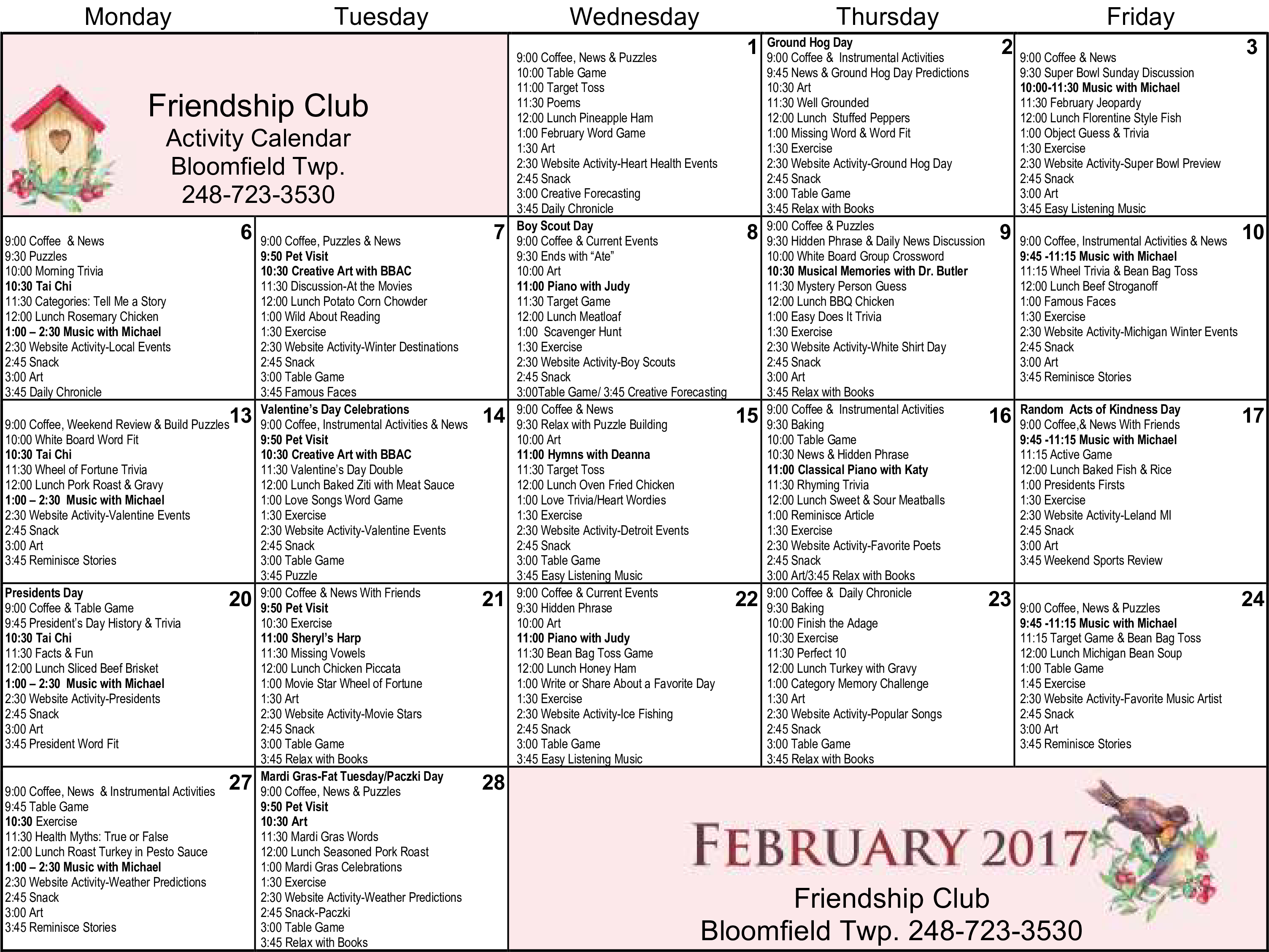 Club Activity Calendar - Document - Free Transparent PNG Download - PNGkey