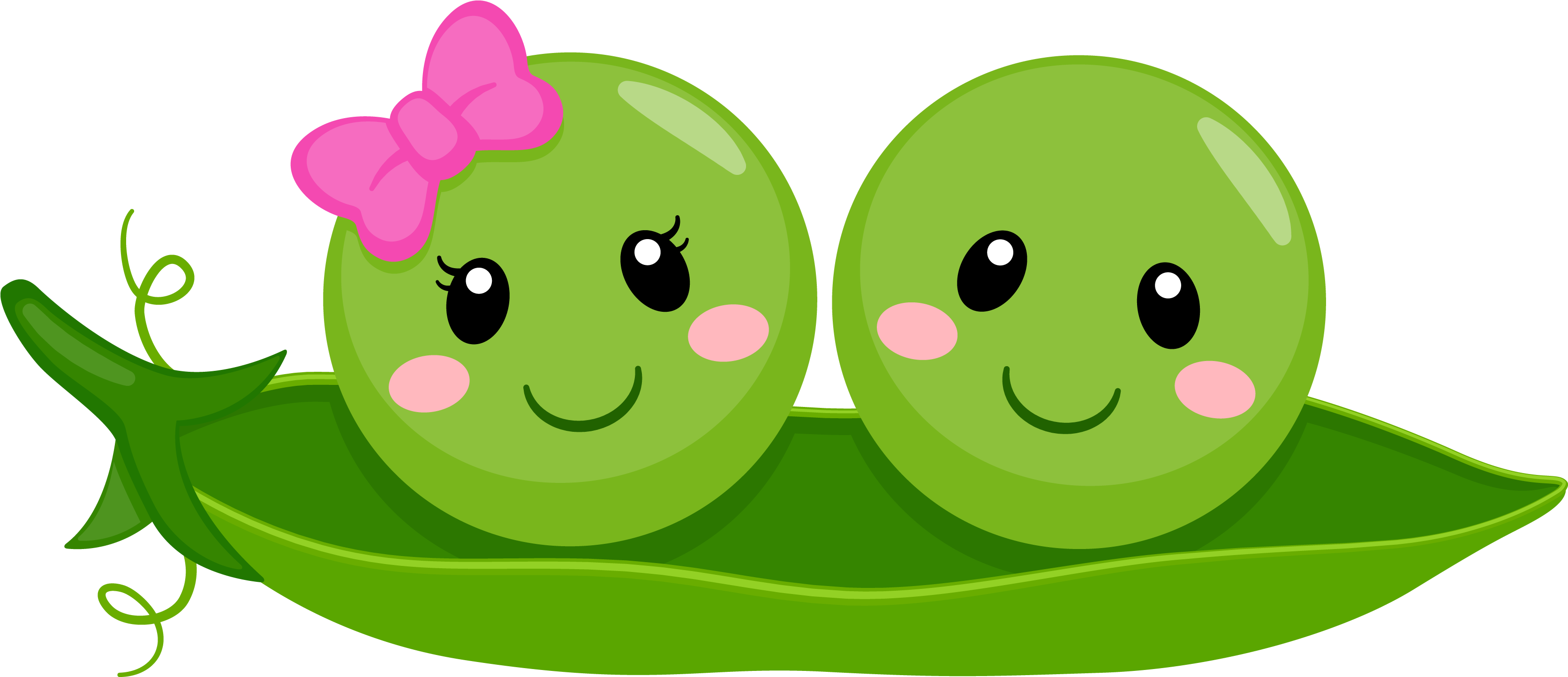 Download Pea Clipart Pod Background - Peas In A Pod Transparent PNG ...