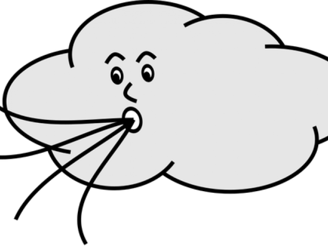 Download Cloud Clipart Outline - Wind Clip Art Transparent PNG Image ...