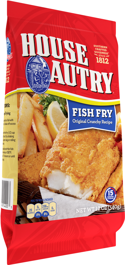 Fish Fry Png - House Autry Seasoned Fry Mix - Free Transparent PNG ...